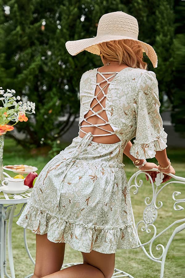 Robe A Lacet Champêtre - Esprit Champêtre