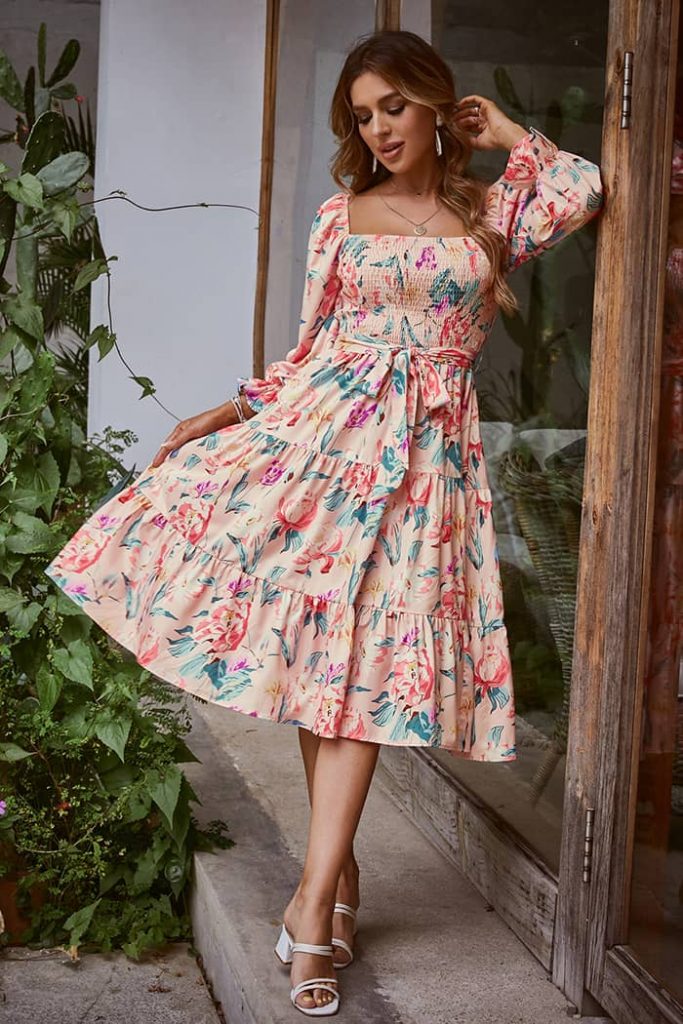 Robe Champêtre Chic Pastel - Esprit Champêtre